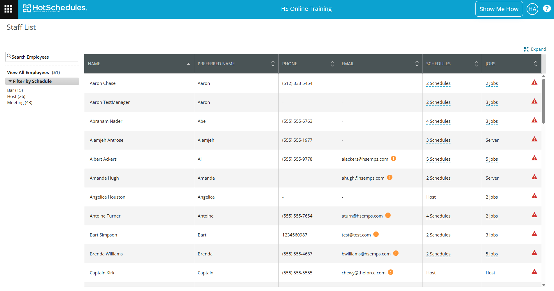 HS: The Staff Tab for Team Members – Hotschedules